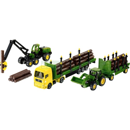 Siku 1801 - John Deere Forestry Set