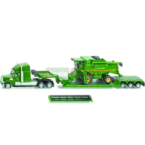 SIKU 1851 - John Deere Low Loader with 9680i Combine Harvester