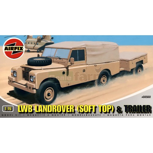 Airfix 02322 - LWB Landrover (Soft Top) and Trailer