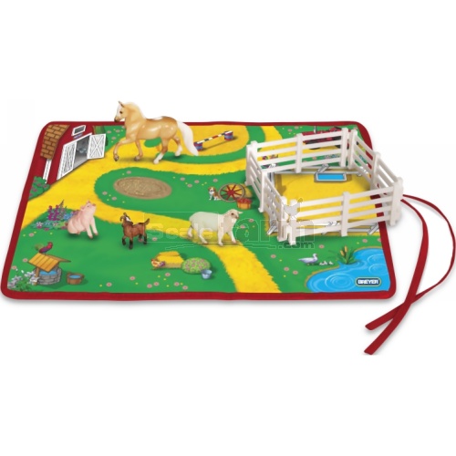 Breyer 5931 - Roll & Go Farm Animal Play Mat