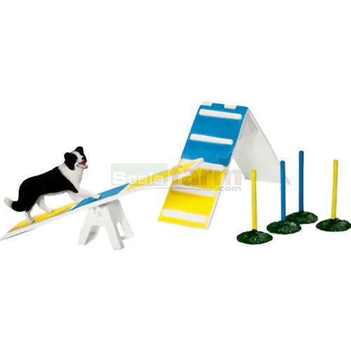 Schleich 41803 - Dog Agility Scenery Pack