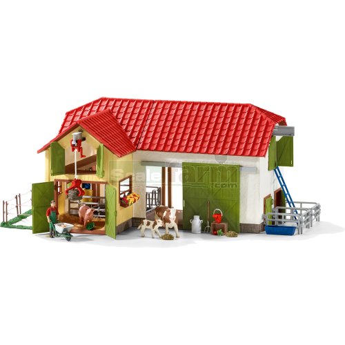 Schleich 42333 - Large Farm with Animals and Accessories